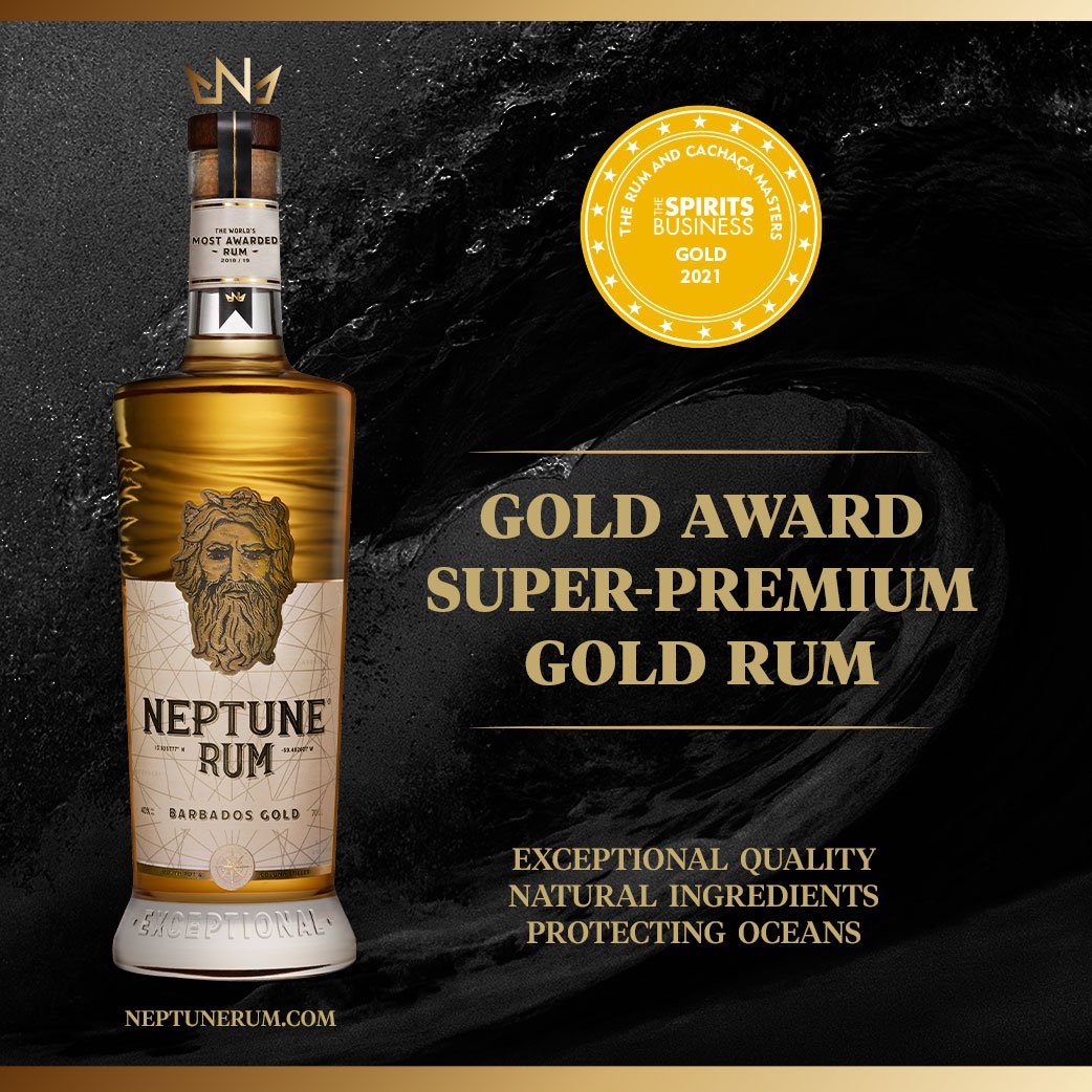 DOUBLE GOLD AWARDED TO NEPTUNE RUM AT THE GLOBAL SPIRITS MASTERS