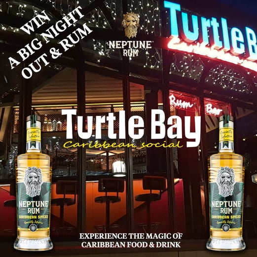 NEPTUNE RUM CARIBBEAN SPICED NOW AT TURTLE BAY